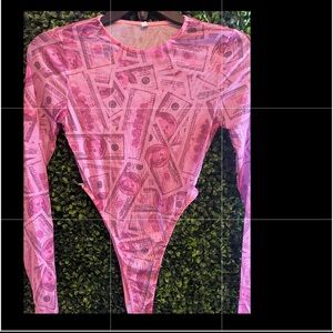 Other | Pink Money Print Mesh 2 Piece | Poshmark